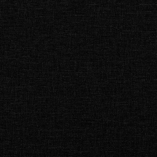 Bank met rugleuning zwart 120x62x75,5 cm stof – PeponiXL