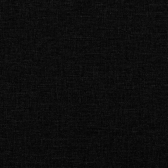 Bank met rugleuning zwart 120x62x75,5 cm stof – PeponiXL