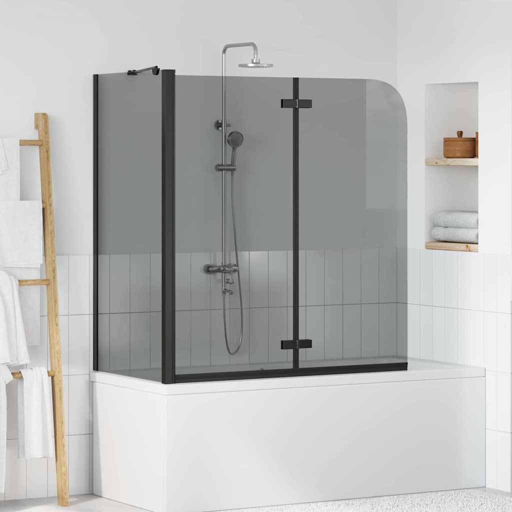 Douche Omhulsel Zwart 120 x 68 x 130 cm ESG-glas en aluminium – PeponiXL